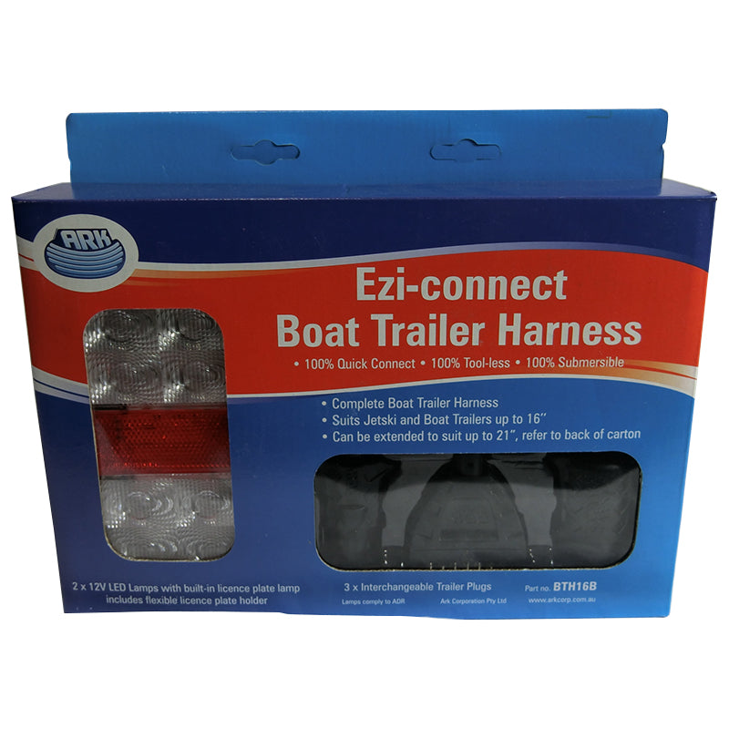 Ark Ezi-connect Boat Trailer Harness Tool-less Quick-Connect BTH16B ...