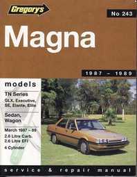 Gregorys Workshop Manual Magna TN 4 CYL 1987 - 1989 GR243 – Motoquipe ...