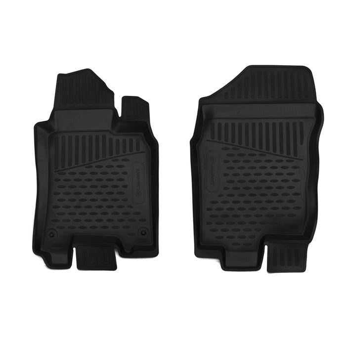 3D Rubber Floor Mats suits Toyota Hilux Manual Single Cab 2016-On 2 Pi ...