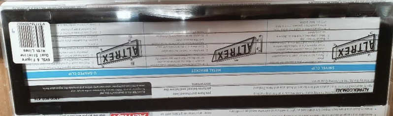 Number Plate Frames 6 Figure Slimline Black with Lines Victoria 176VSL ...