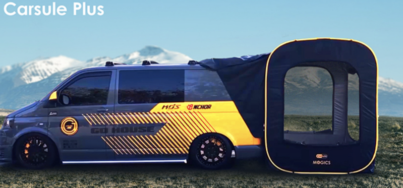 Carsule Plus Car Pop-Up Cabin Capsule Awning Camping Tent 2.2m H x 2m ...