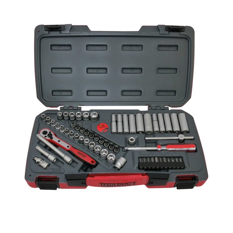 Teng Tools - 60 Piece 1/4 inch Drive Socket & Bits Tool Set T1460 ...